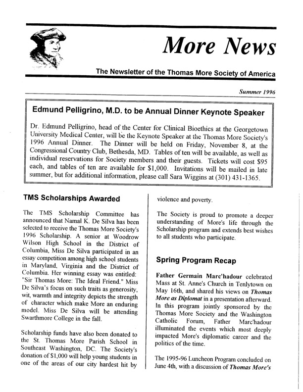 Newsletter Archive – Thomas More Society of America